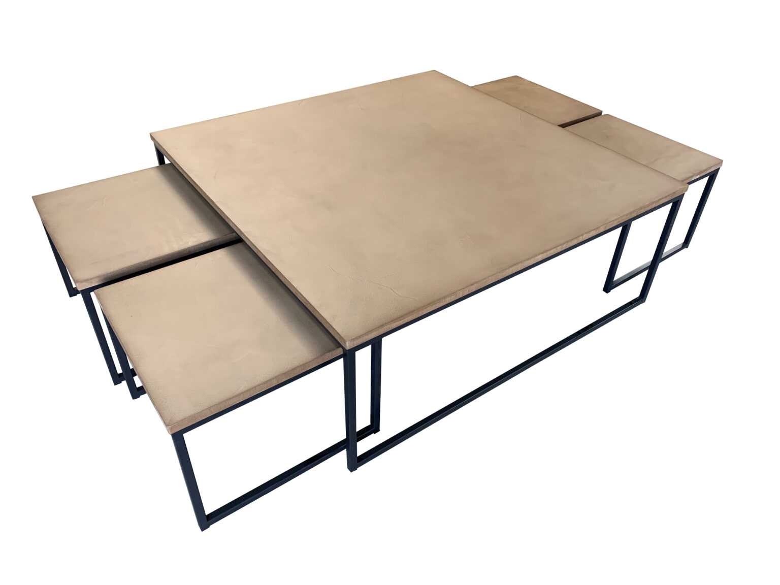 Table basse CHINON Gigogne carrée sable - Too Sur Mesure